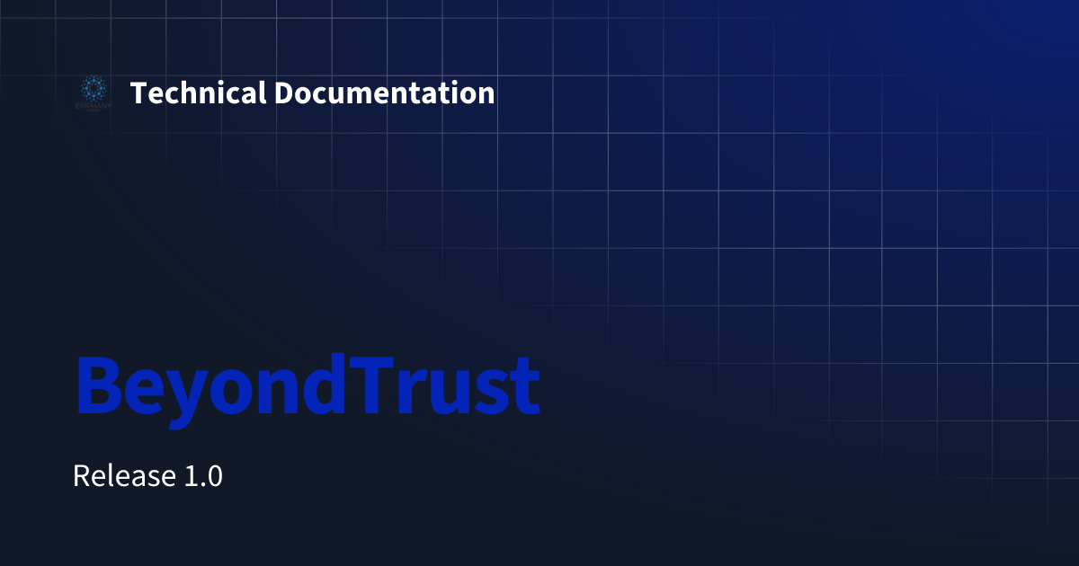BeyondTrust | Technical Documentation