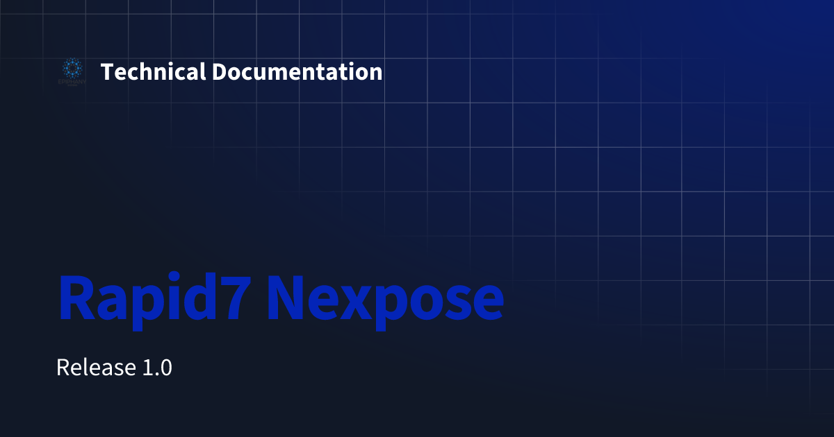 Rapid7 Nexpose | Technical Documentation