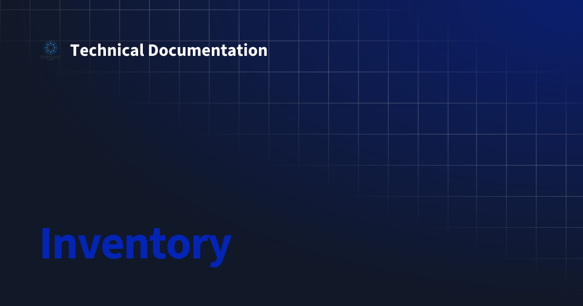 Inventory | Technical Documentation
