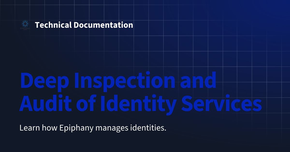 Deep Inspection and Audit of Identity Services | Technical Documentation