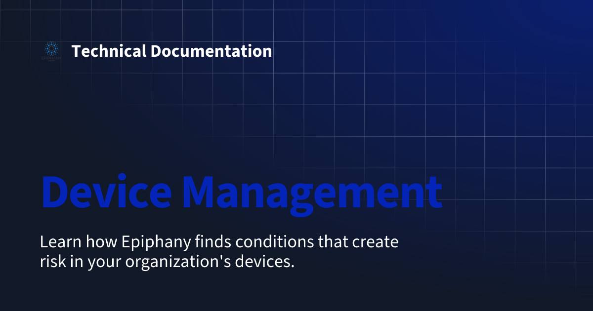 Device Management | Technical Documentation