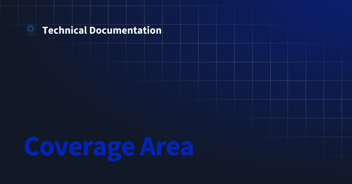Coverage Area | Technical Documentation Coverage Area | Technical Documentation