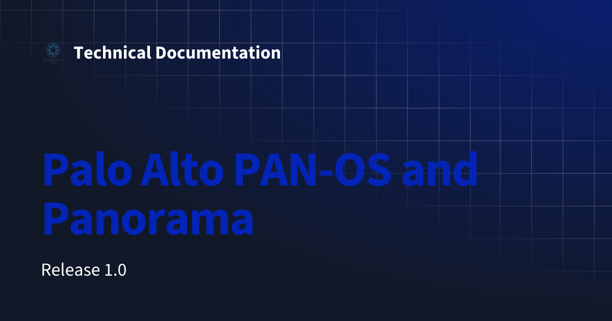 Palo Alto PAN-OS and Panorama | Technical Documentation